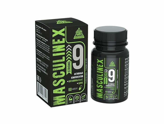 Капсулы MASCULINEX STRONG для мужчин, 60 капсул