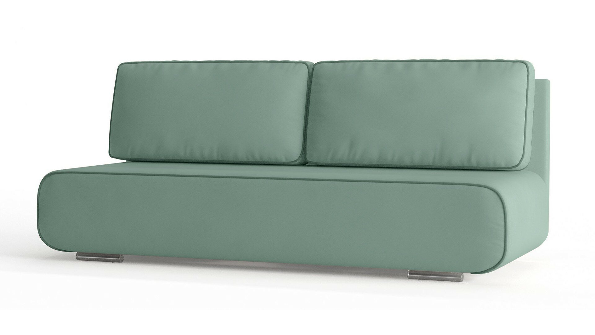 Диван Смайл Vivaldi 10 NEW 200x91x80 см, зеленый Велюр, еврокнижка Фиеста