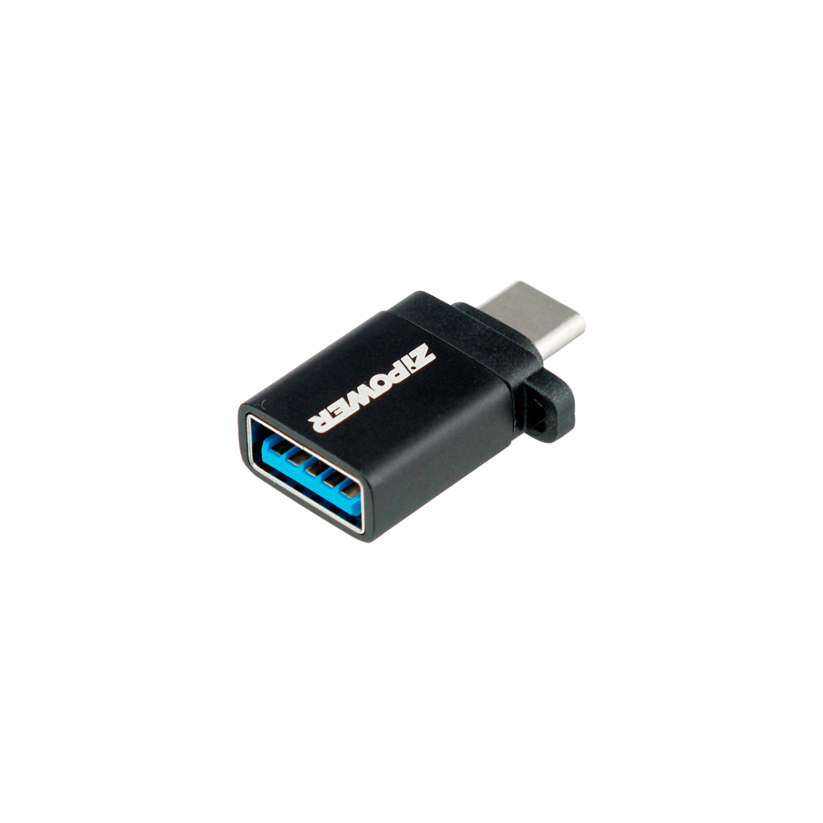 Адаптер с Type-C на USB A, 3 A быстрая зарядка, передача данных 5 Гб/с, черный, ZIPOWER PM6678