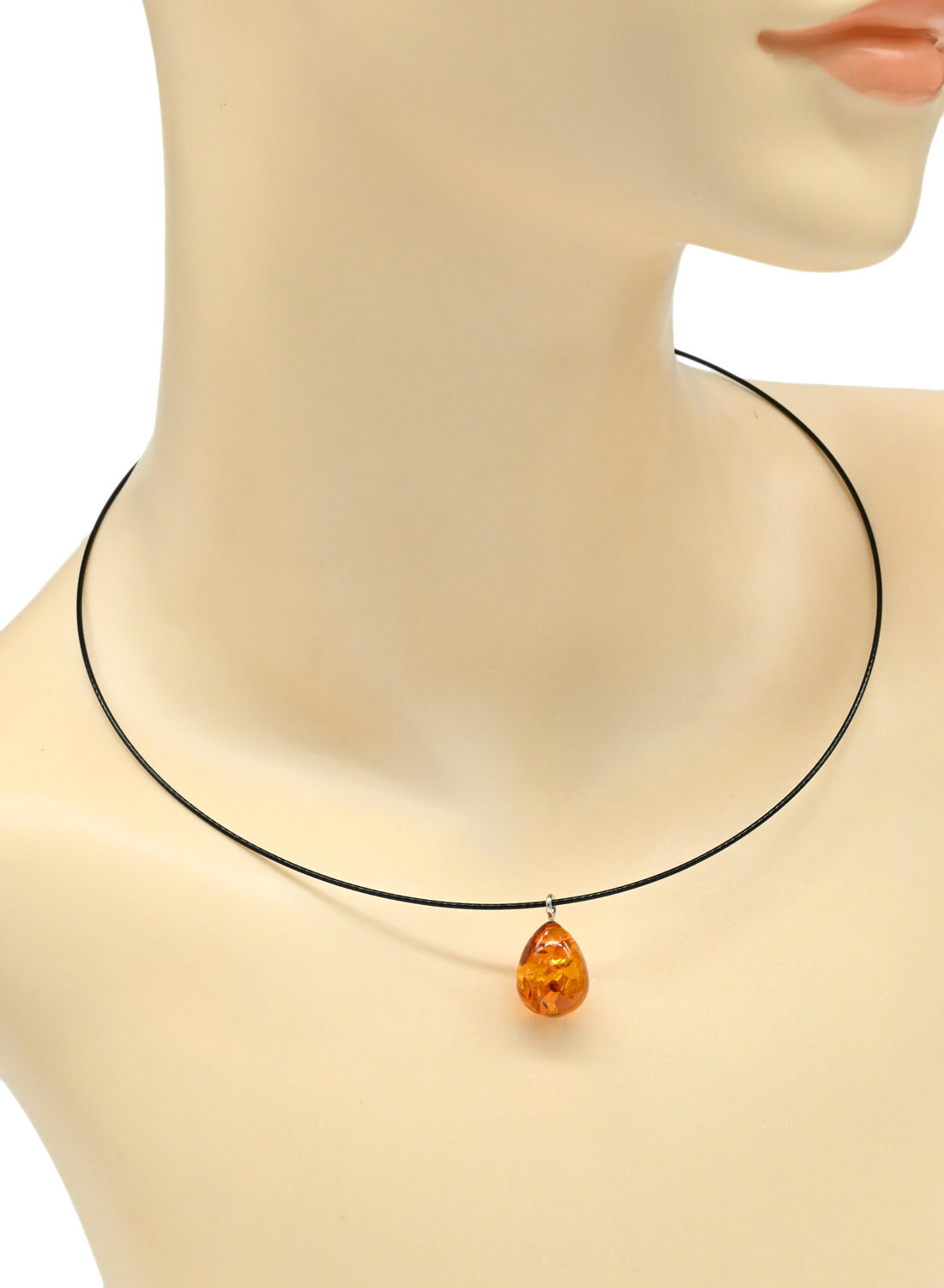 Чокер, янтарь