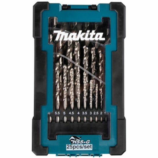 Набор сверл по металлу Makita HSS-G 25 шт. (1-13мм, шаг 0.5мм)