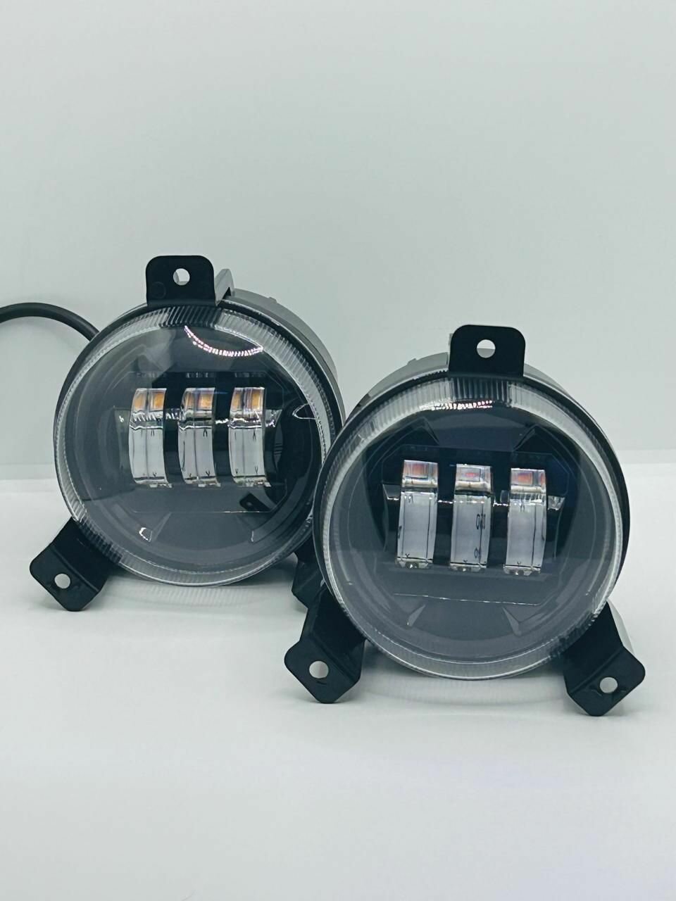 Диодные ПТФ Фары 50W для Дэу Матиз Matiz Белый Свет