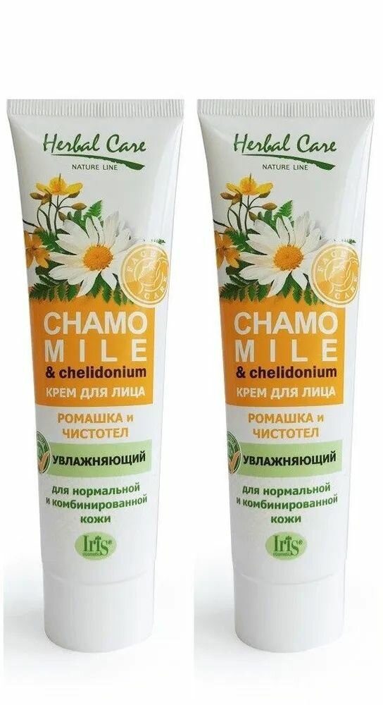 Iris cosmetic Крем, Herbal Care, для лица, Ромашка и Чистотел, 100 мл