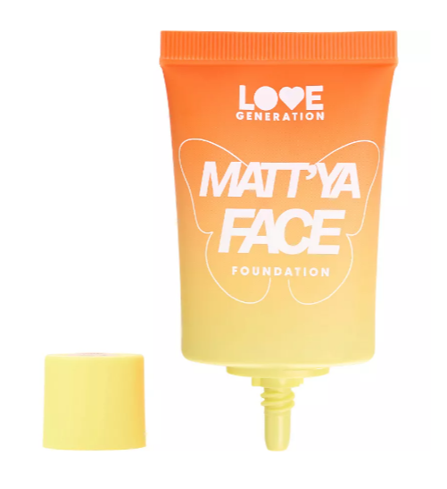Тональный крем Love Generation Matt'ya Face тон 02 светлый бежевый, матирующий, c экстрактом матчи, 30 мл