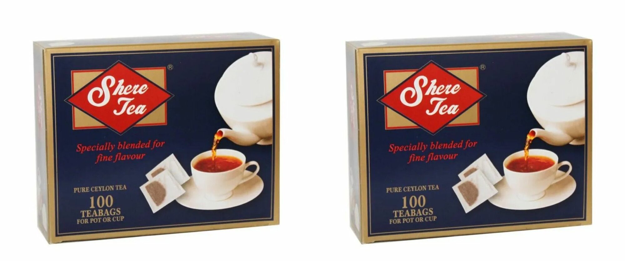 Shere Tea Чай черный, 100 пак, 2 уп