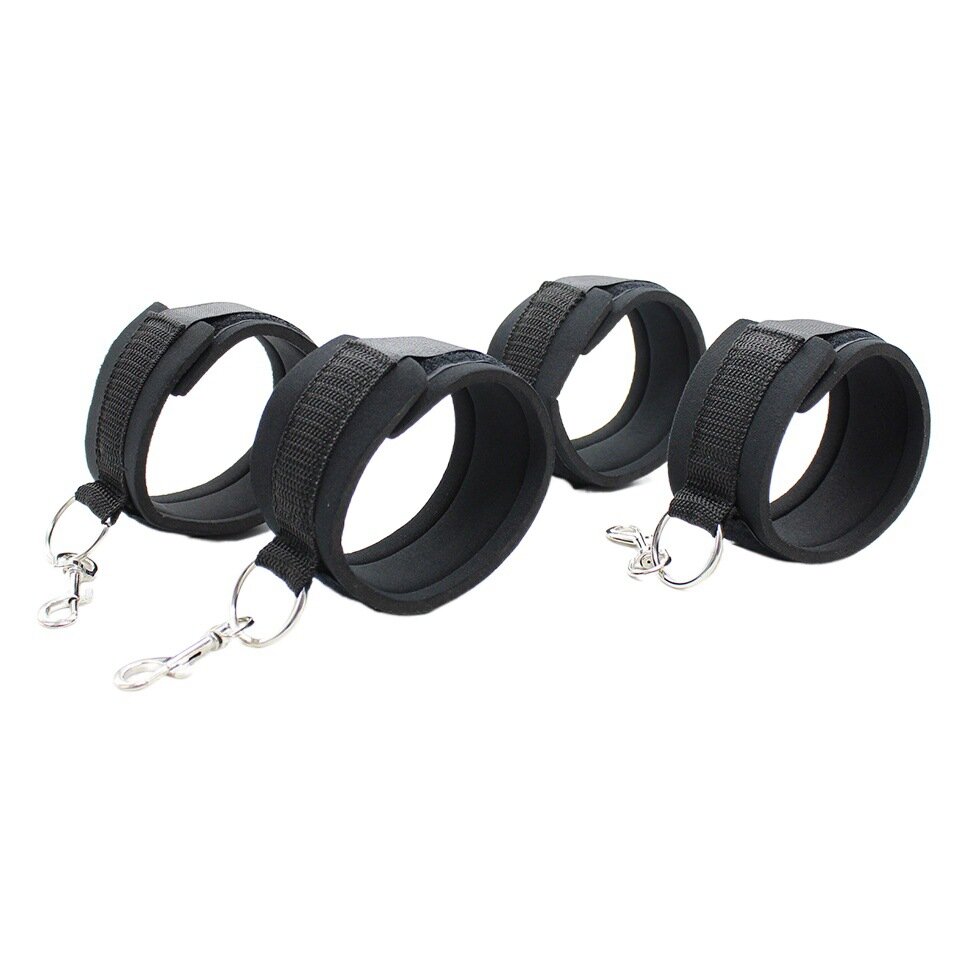 Наручники Adult Sexy Sponge Black, для кровати, удерживающее устройство, черные