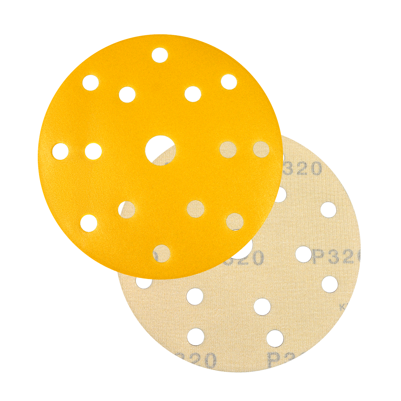 Круг шлифовальный бумажный P320 Betacord Yellow Diamond 15 отв. D150 мм (100 шт)