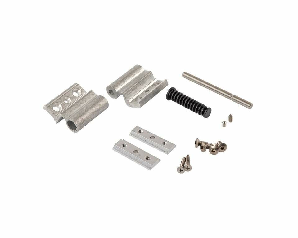 Петля дверная для профиля Alumark S40, двухчастная, неокрашенная