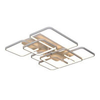 7676-164W-Wh Люстра светодиодная диммируемая потолочная белая (с пультом) ELVAN