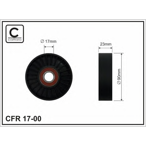 CAFFARO 17-00 (4356119 / 4898755 / 5172309) ролик натяж-ля ремня