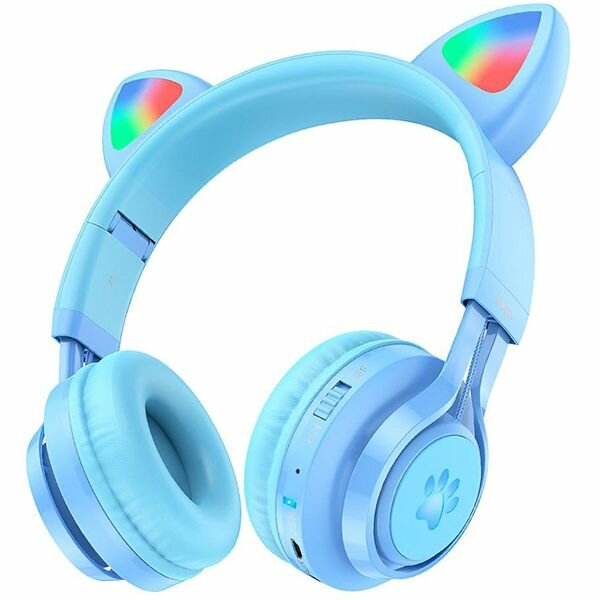 Наушники Hoco W39 Cat Ear Blue