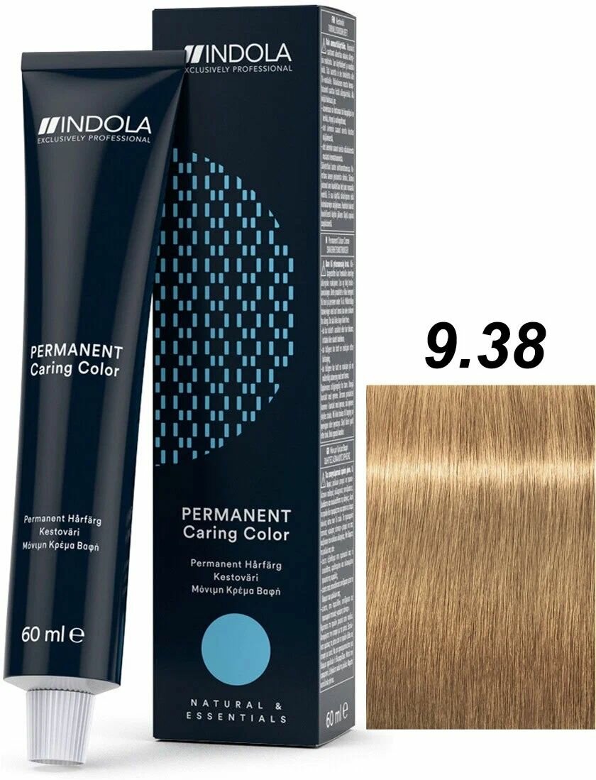 Indola Red and Fashion 9.38 Блондин золотистый шоколадный Стойкая крем-краска для волос 60 мл