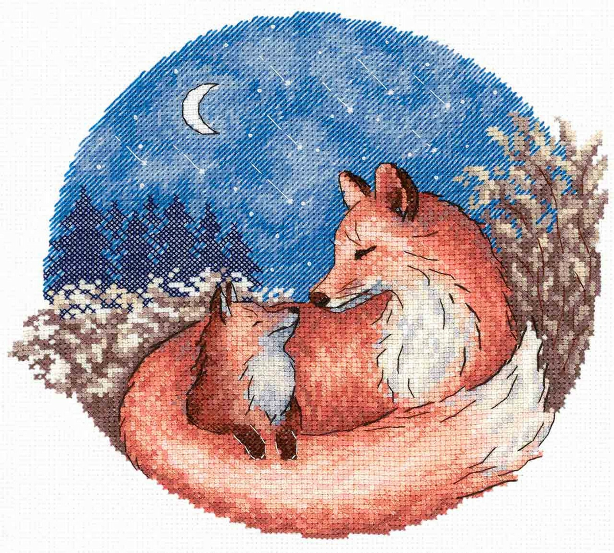 Вышивка Сказки на ночь 17x18 см.