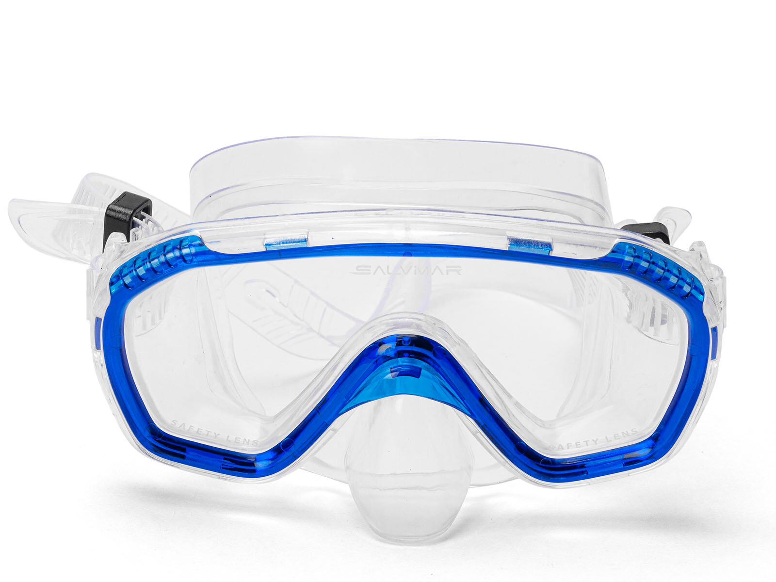 Маска детская для снорклинга и плавания Salvimar MILLY, прозрачно-синяя