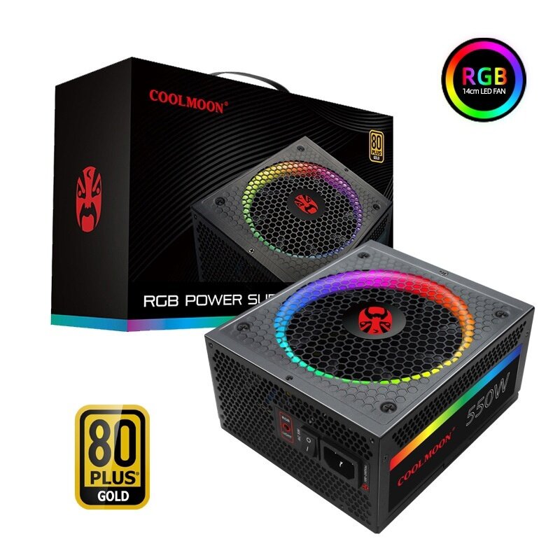 Блок питания CoolMoon RGB 550W-модульный