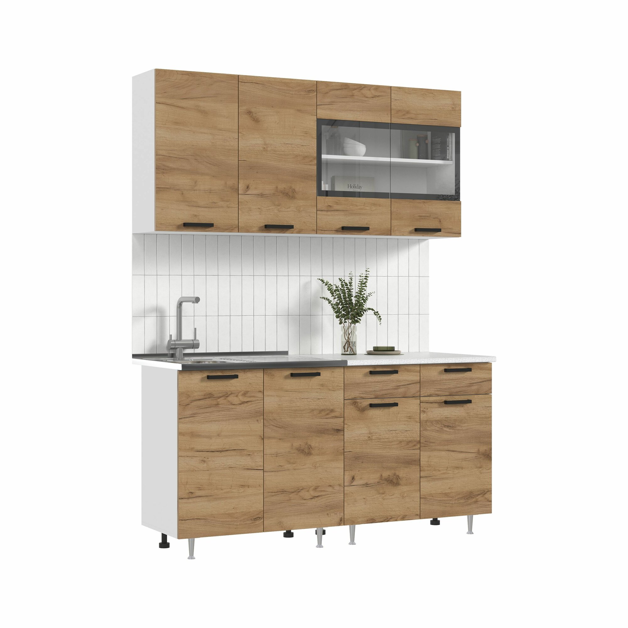 Кухня РИО New 1,6м. Дуб крафт_