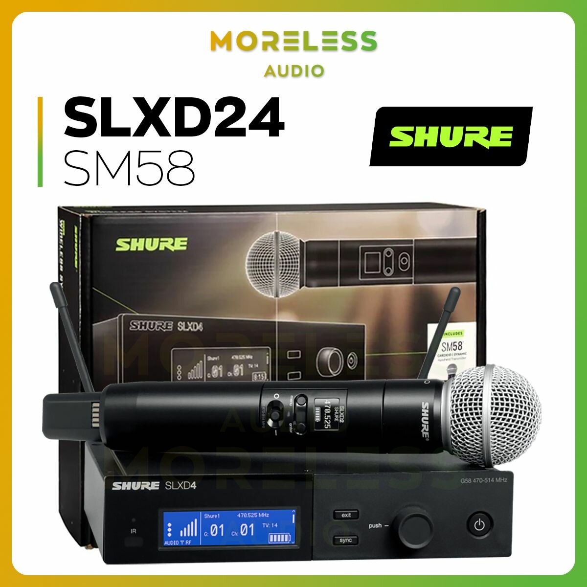 Shure Микрофон для живого вокала SLXD24/SM58