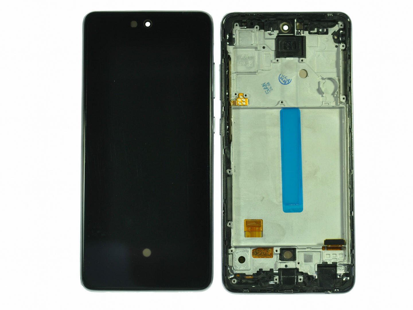 Дисплей для Samsung SM-A525/A52/A526B/A52 5G/A528/A52S+Тачскрин черный OLED в рамке (полноразмерная матрица)