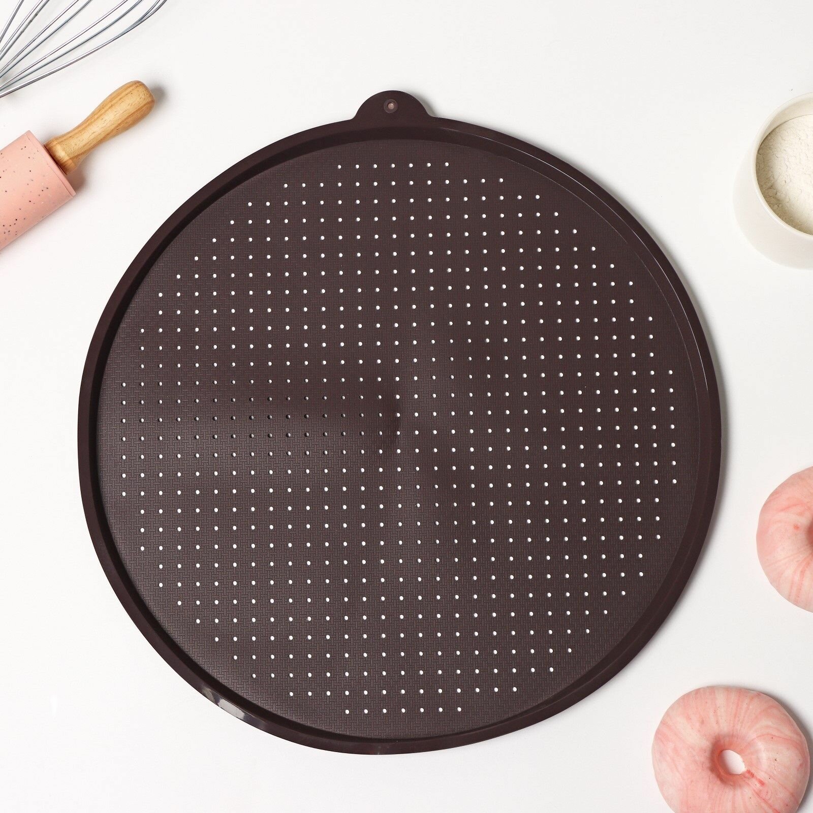 Коврик для выпечки перфорированный, d-35 см