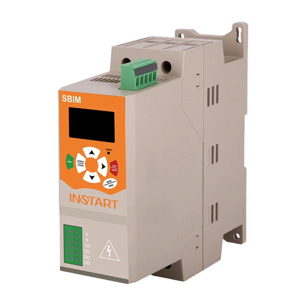 INSTART Устройство плавного пуска SBIM-5.5/12-04 5.5кВт 12.0А, 3 ~ 400 (380)B, IP20, байпас встроен 63900
