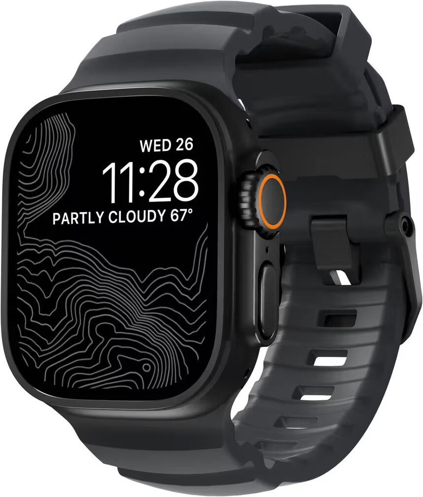 Ремешок Nomad Rocky Point Band для Apple Watch 44/45/46/49mm Storm / Black Hardware