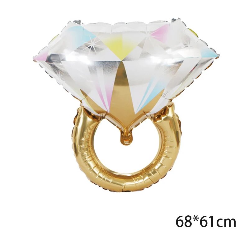 Фольгированный шар "Кольцо с бриллиантом" Diamond Ring B