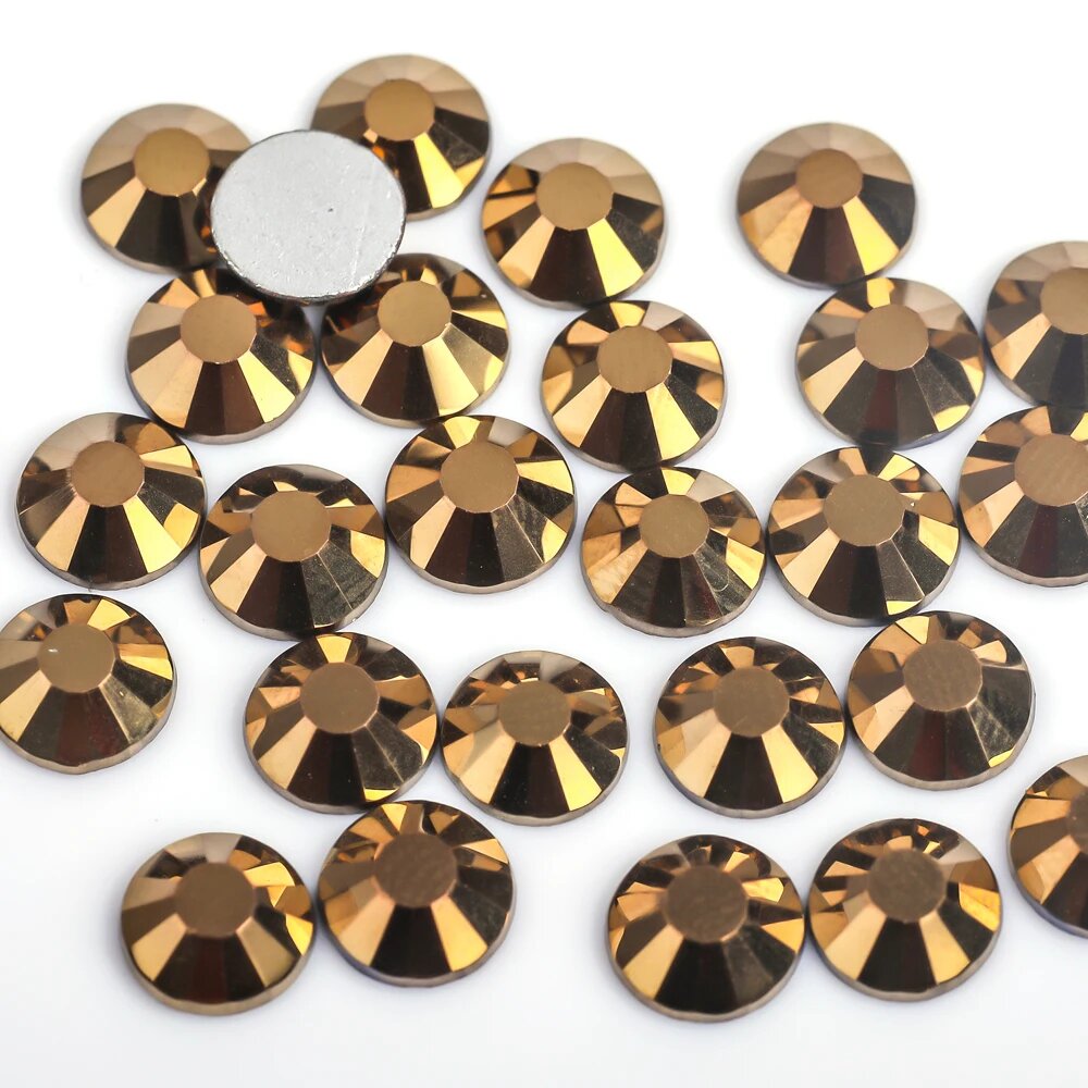 Стразы DMC кристаллы для декорирования ногтей SS16 (1440pcs), Aurum