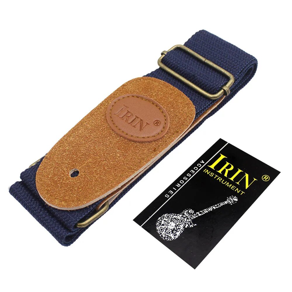 IRIN Регулируемый ремень для гитары из хлопка GS-03 Dark blue Strap