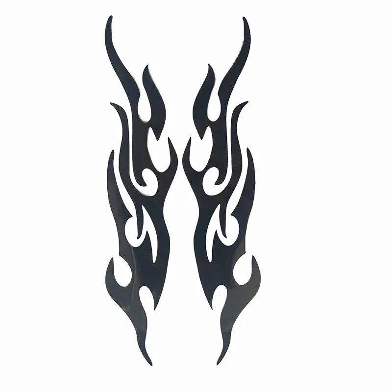 19/29 см Прохладный огонь пламя светоотражающий автомобиль Стайлинг Black No Reflective, 19CM