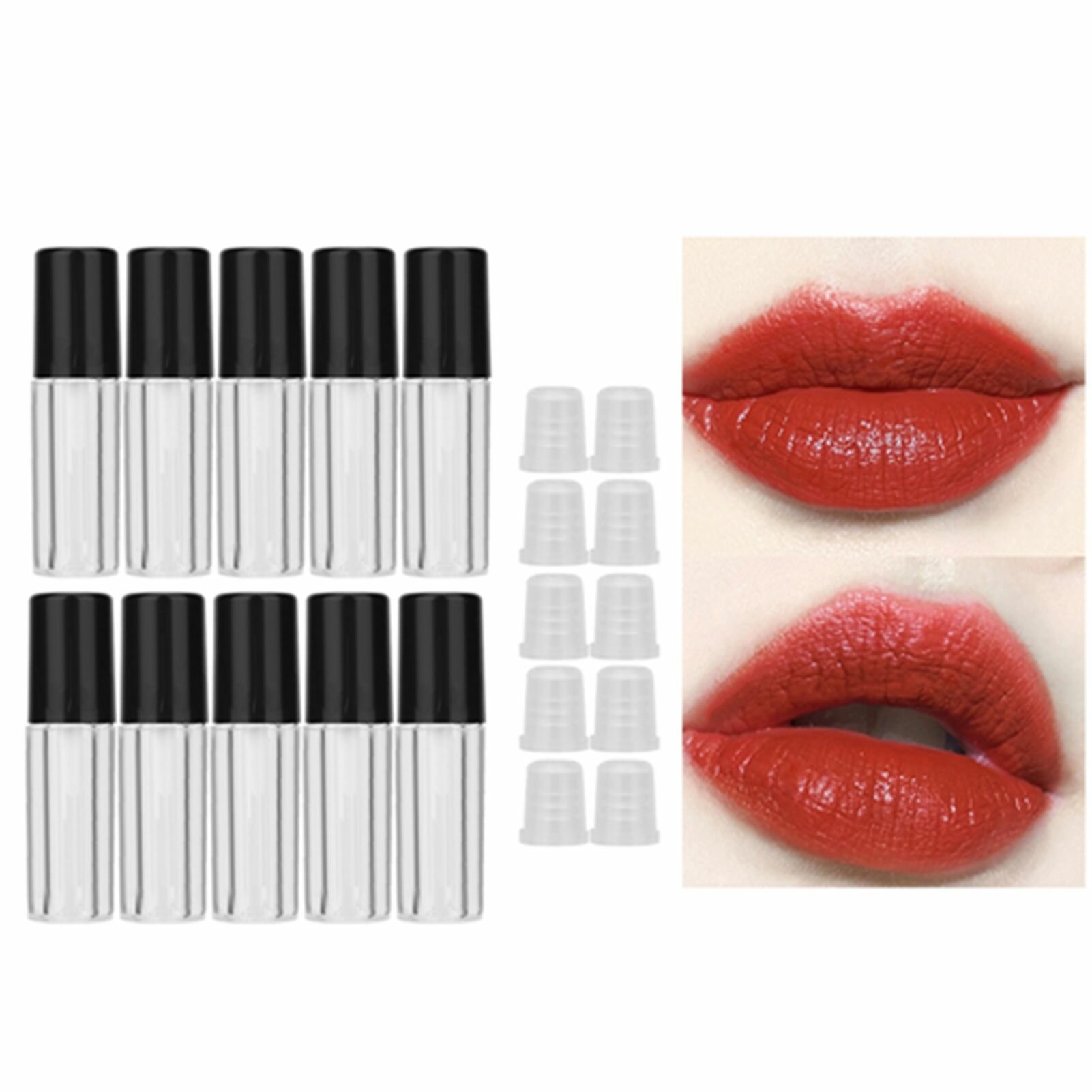 Мини тюбики для блеска для губ, 1.5 мл, многоразовые, для самостоятельного создания