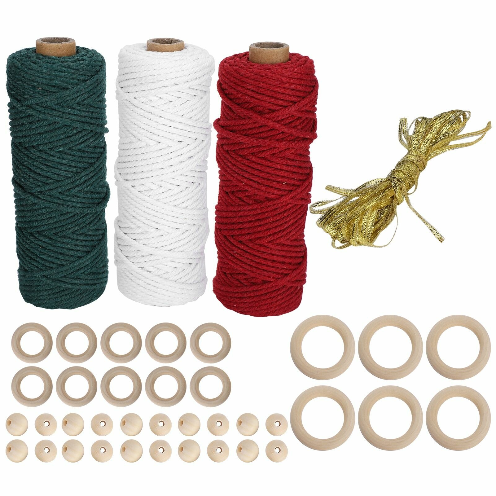 100 м кружевной шпагат из хлопка для вязания, рождественская упаковка, бахрома, макраме