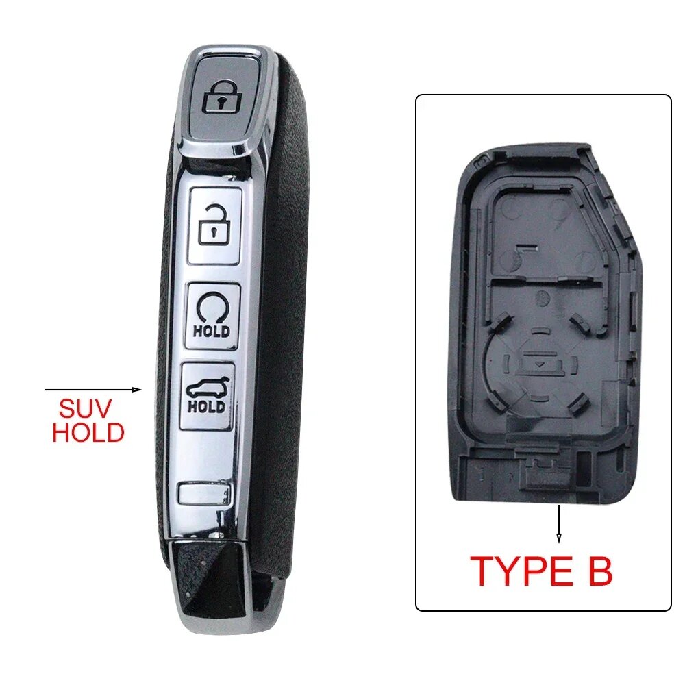 4 кнопки автомобильный брелок оболочки для Kia Sportage 2023 Ray Sorento Soul Telluride Cerato 2020 K5 K8 K3 KX3 KX7 Seltos SUV Hold--TYPE B