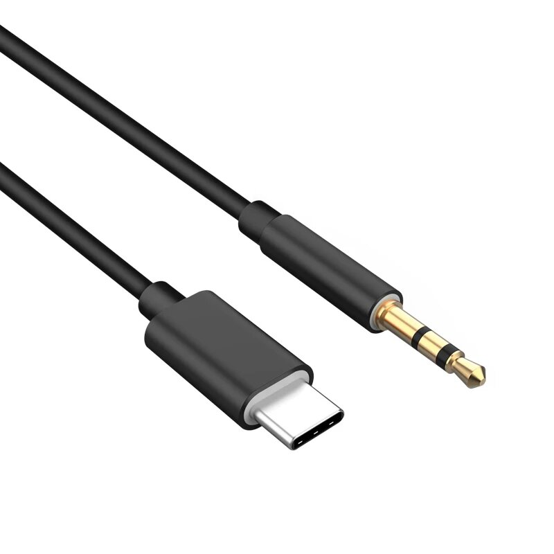 Аудиокабель USB Type-C на 3,5 мм AUX для Samsung Black