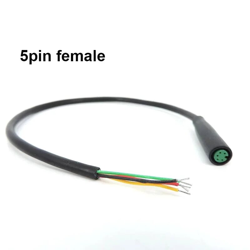 5pin female разъем для электровелосипеда, зеленый