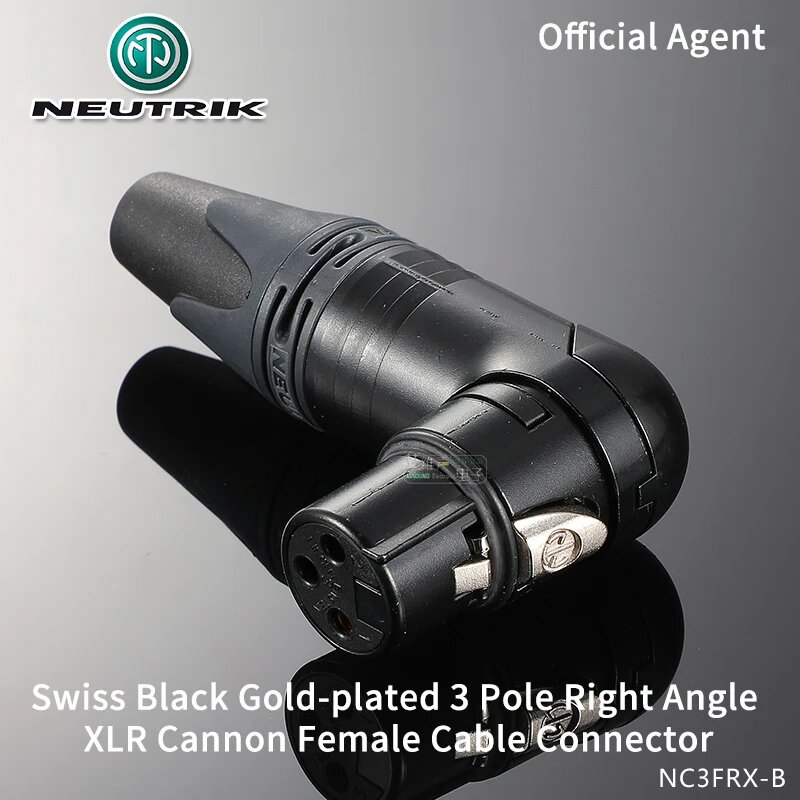 NEUTRIK NC3FRX-B 3-полюсный аудиокабель XLR NC3FRX-B