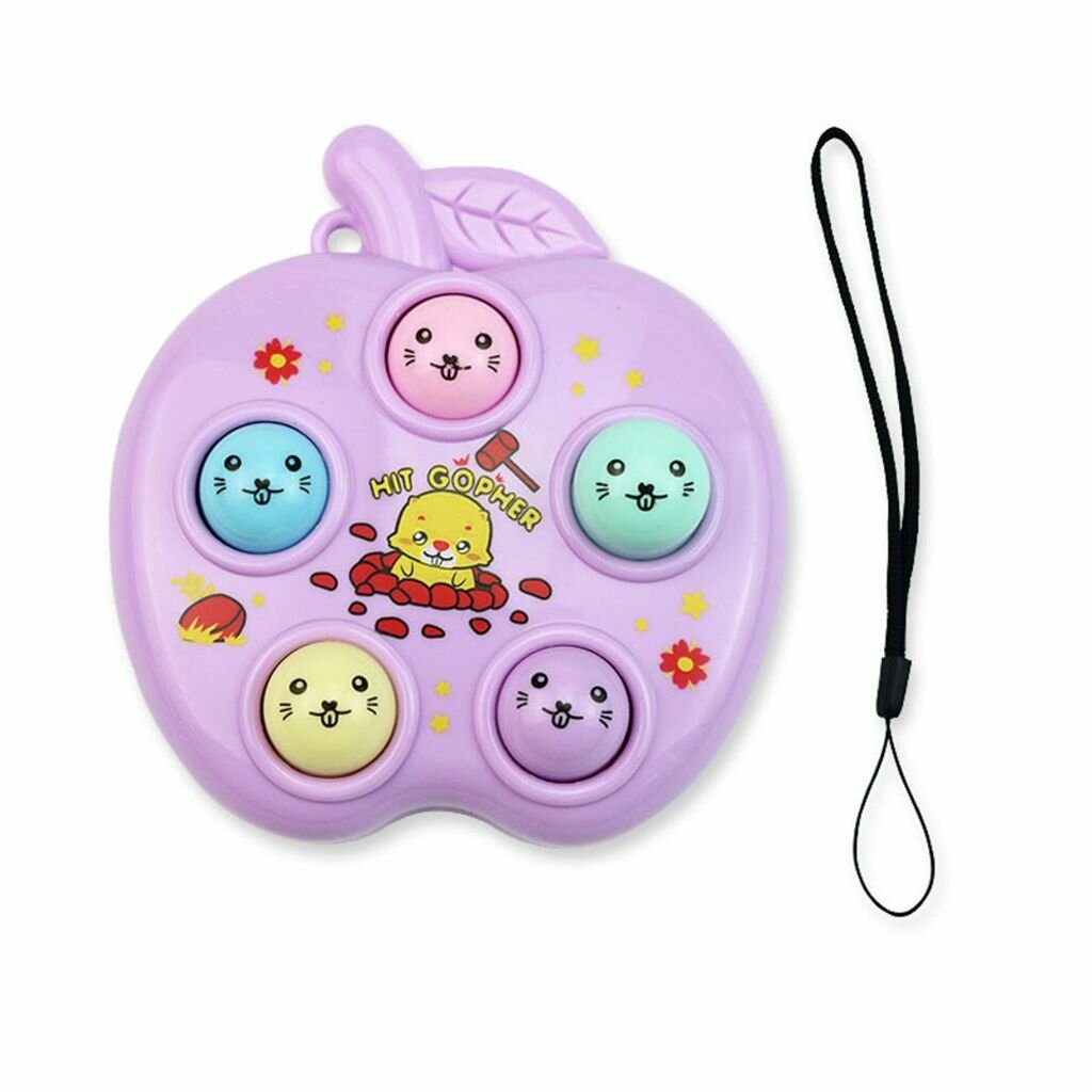 (1шт) Карманный мультяшный декомпрессионный хомячок-фиолетовый