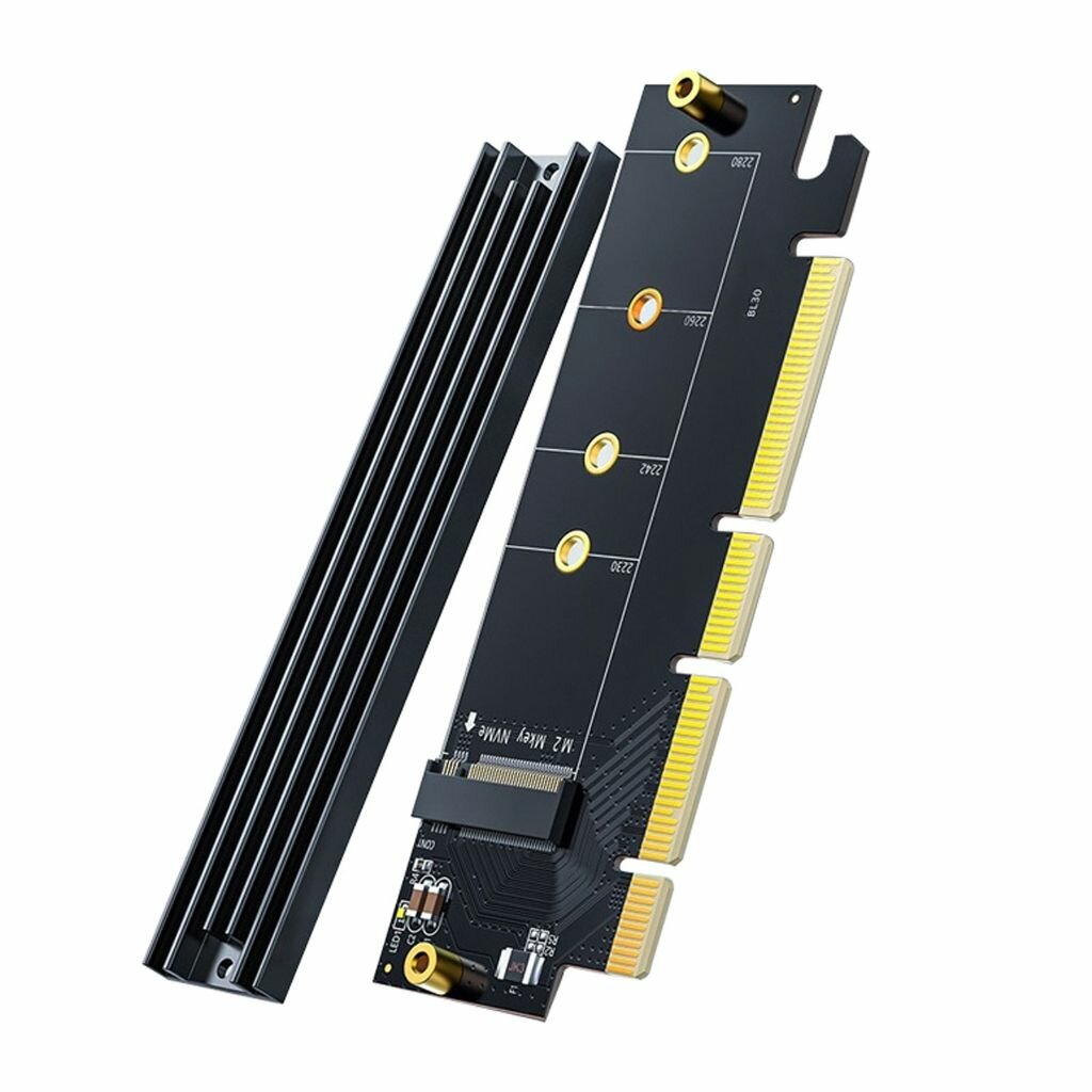 (1 шт.) Карта адаптера NVMe PCIe к M.2 Полноскоростные карты расширения X16