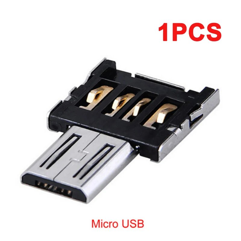 Адаптер OTG Micro USB Type C (папа)-USB 2,0 (мама) 1X Micro USB