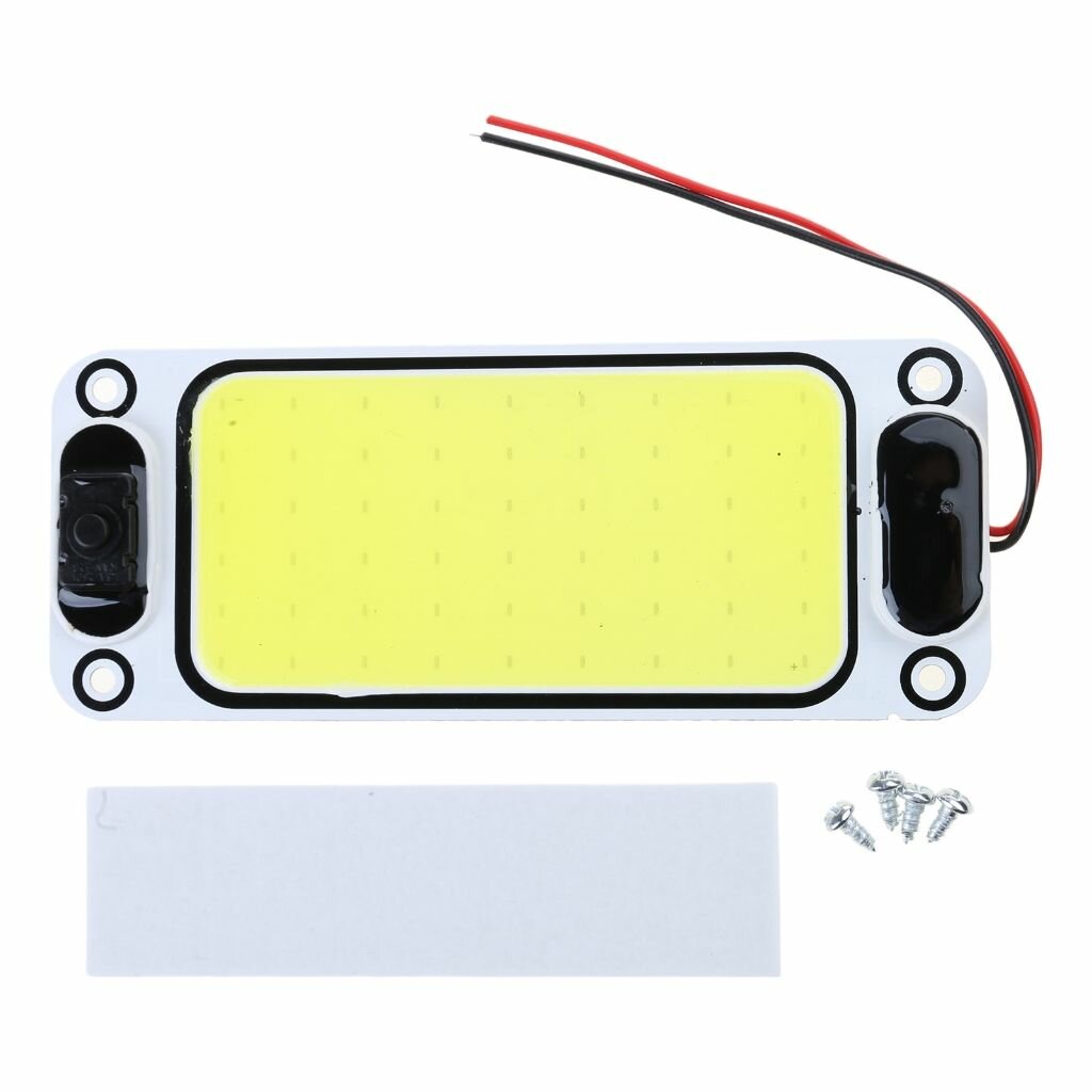 Прожектор COB LED Panel Board Auto Interior Dome Reading Map Lamp DC12V-24V Универсальный для автомобиля, грузовика, внедорожника, пароварки