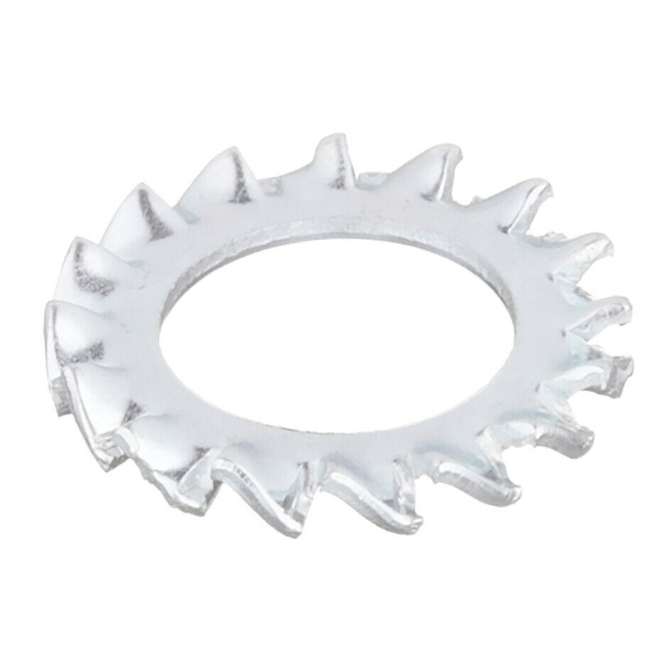 Шайба стопорная оцинкованная 10x18 мм DIN 6798 (12 шт.)