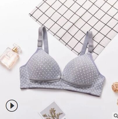 Женский дышащий бюстгальтер для кормления в горошек, нижнее белье для беременных, с пряжками спереди