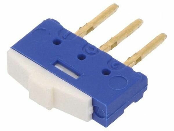 Переключатель ECE ESP1010, движковый, Положения 2, SPDT, 0,5A/12ВDC, ON-ON