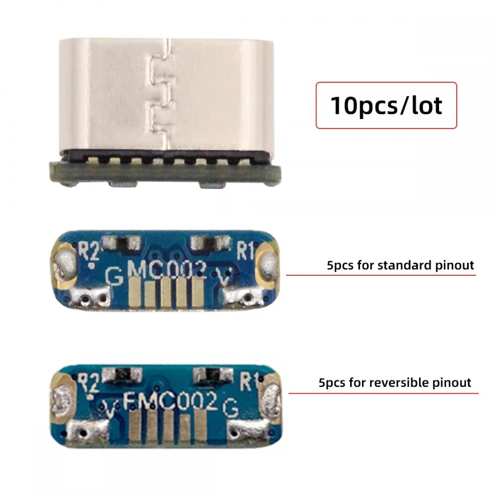 10 шт. Разъемы USB Type-C для пайки Насыщенный синий