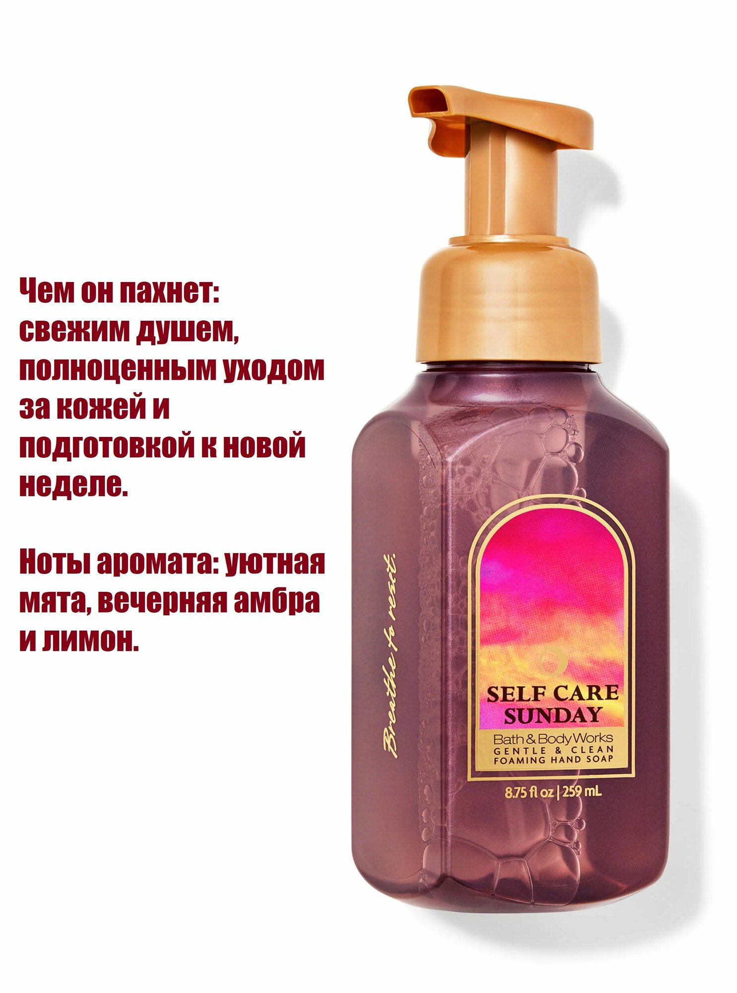 Bath and Body Works мыло пенка Self Care Sunday (259 мл)