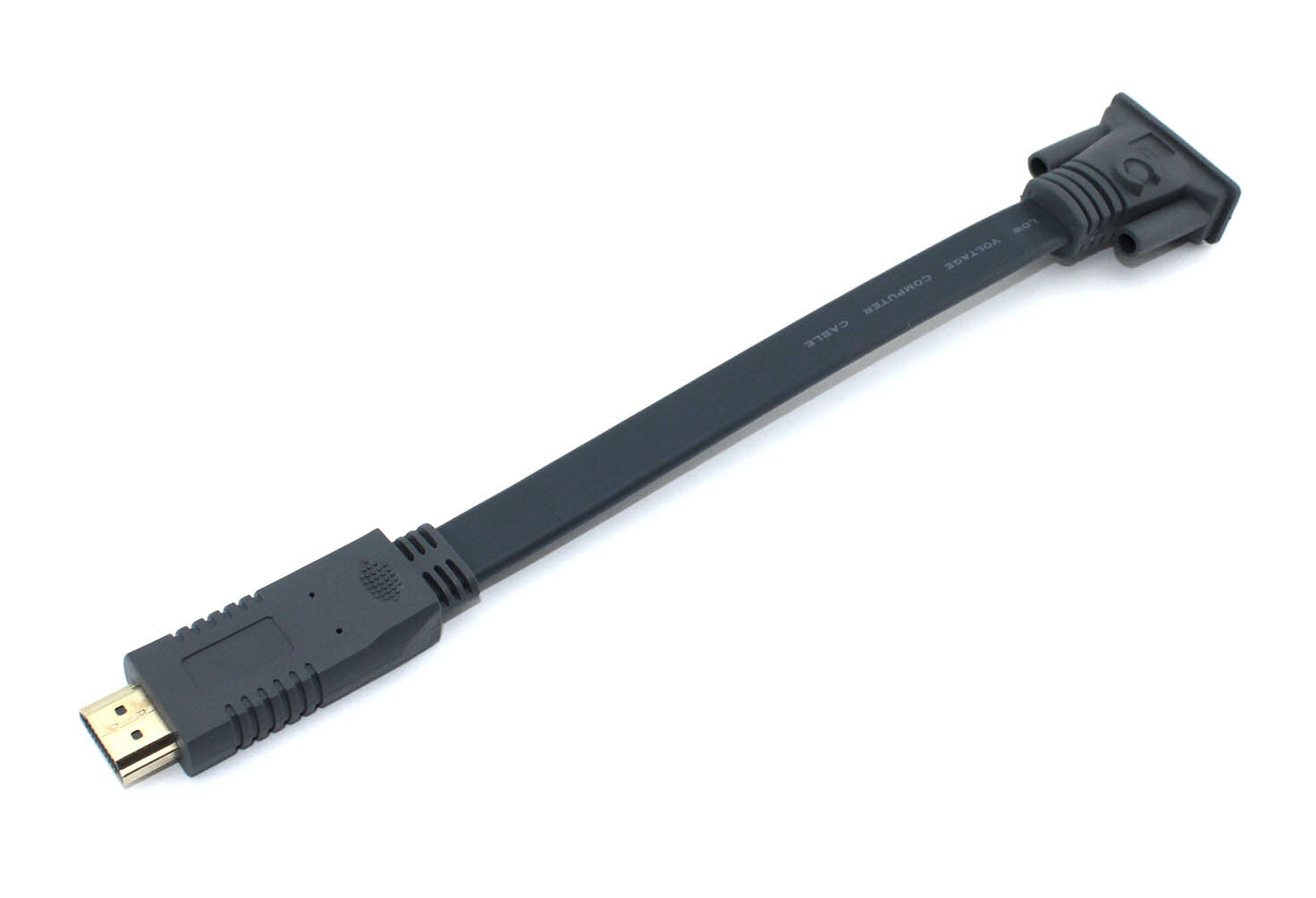 Переходник с кабелем HDMI на VGA цветной 230 мм