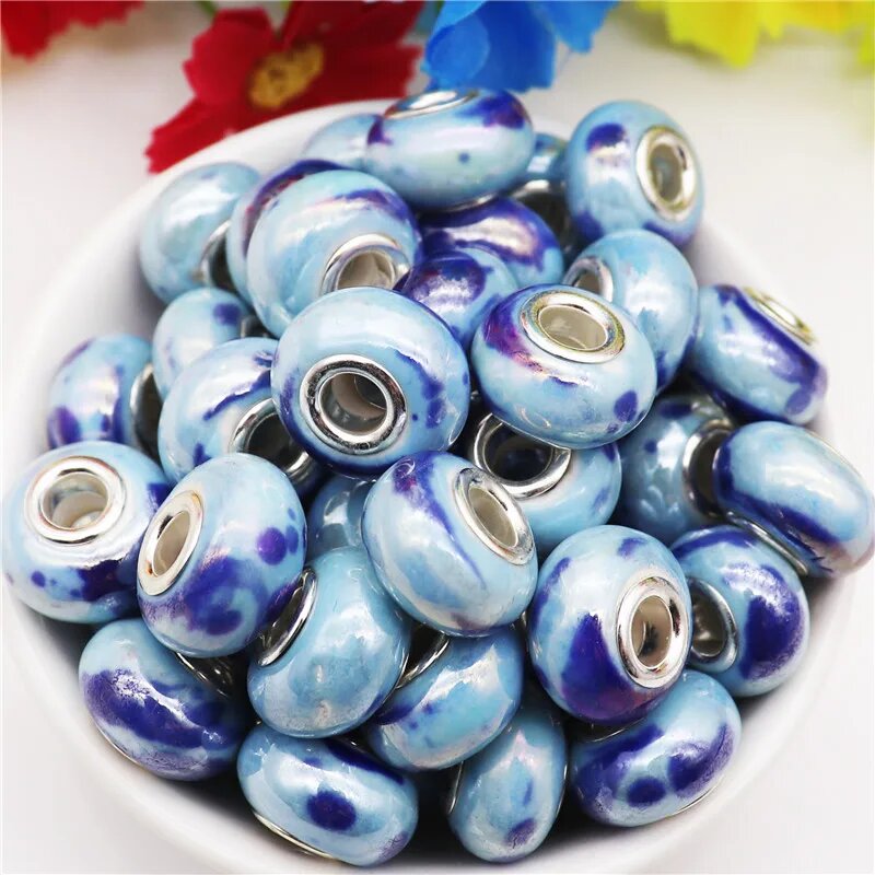Бусины стеклянные муранское стекло, 16 мм, 10 шт, Цвет: Solid Glass 10