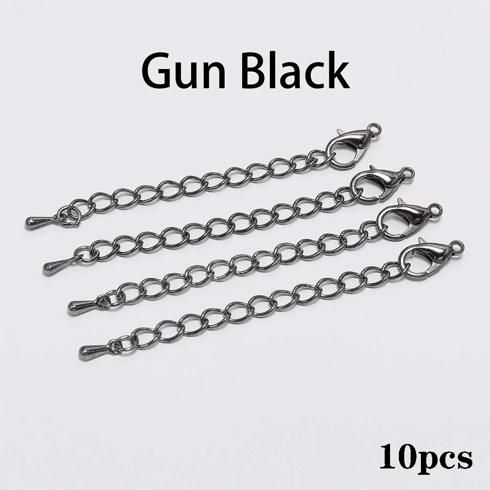10 шт. Застежки-карабины Gun Black, 50 мм