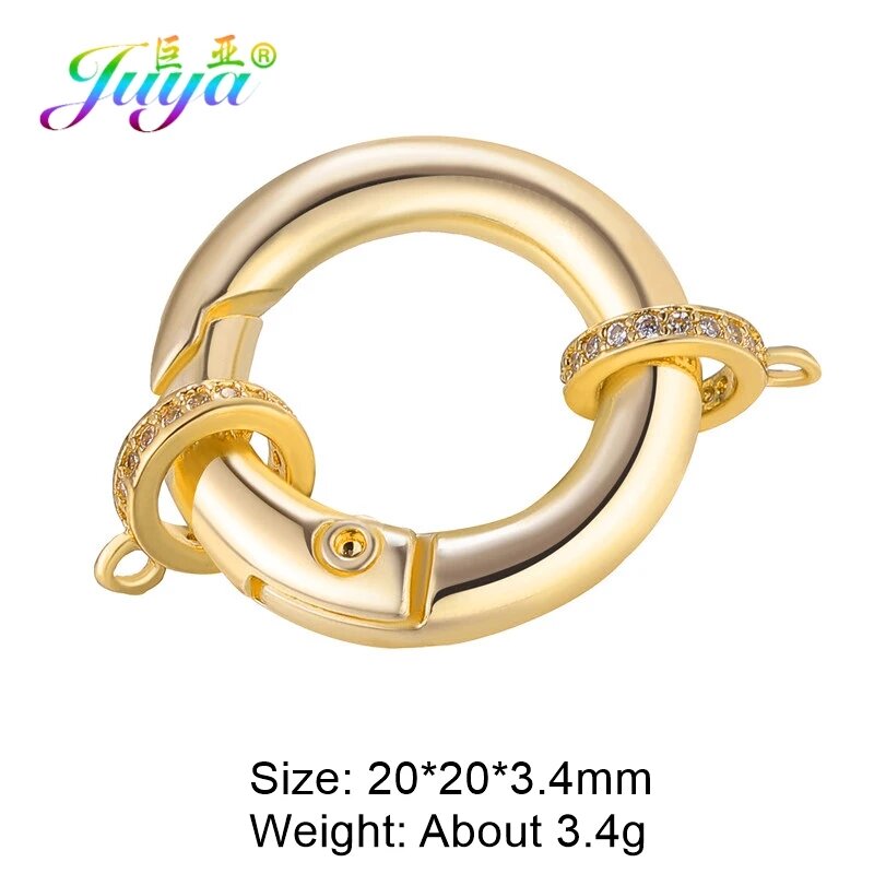 Juya Винтовые замки карабины для рукоделия Gold