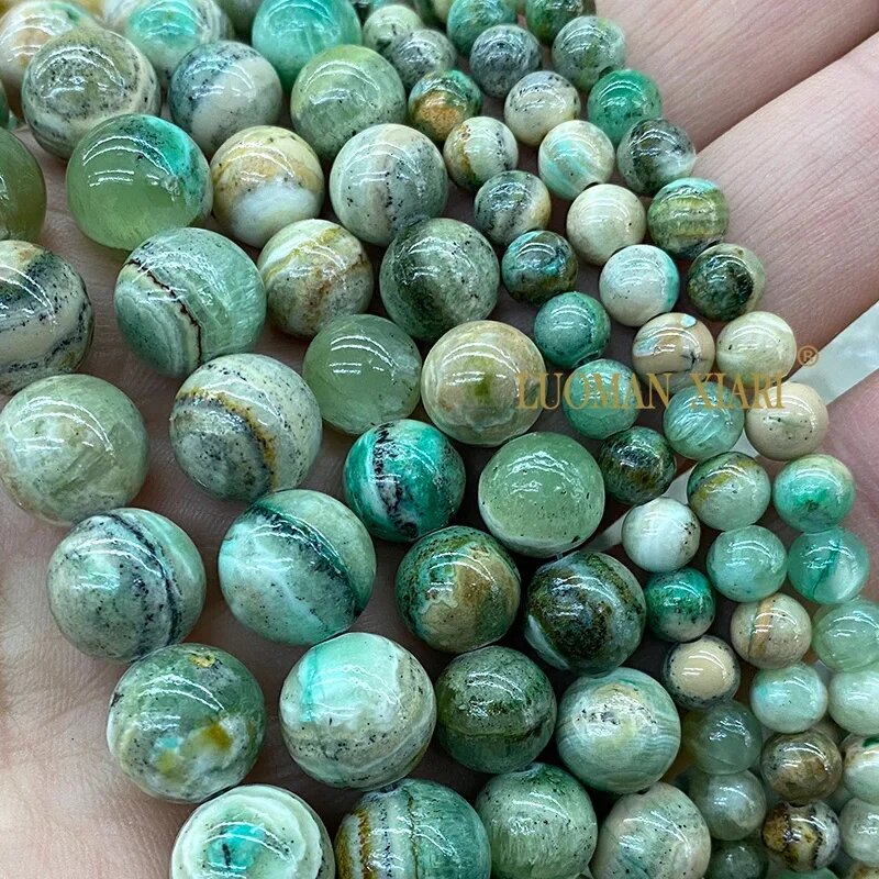 Нефритовые бусины LUOMAN XIARI 6 8 10 12 мм 8mm 44-46pcs