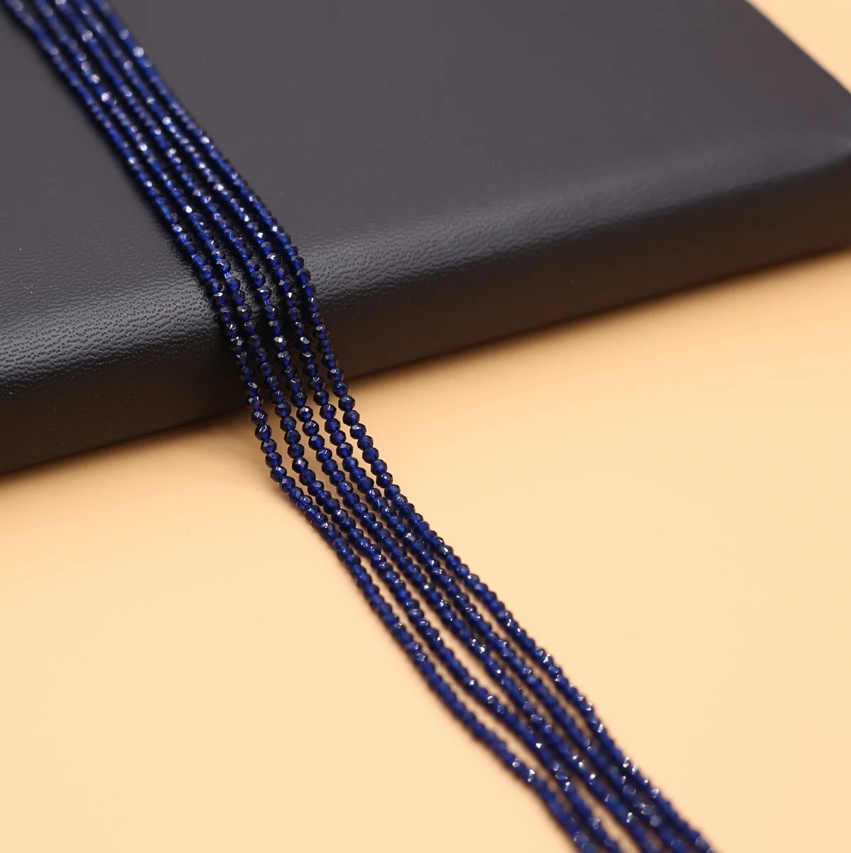 Бусины Шпинель 5 шт, темно-синие, 2мм, 3мм Темно-синий, 2mm, Dark blue